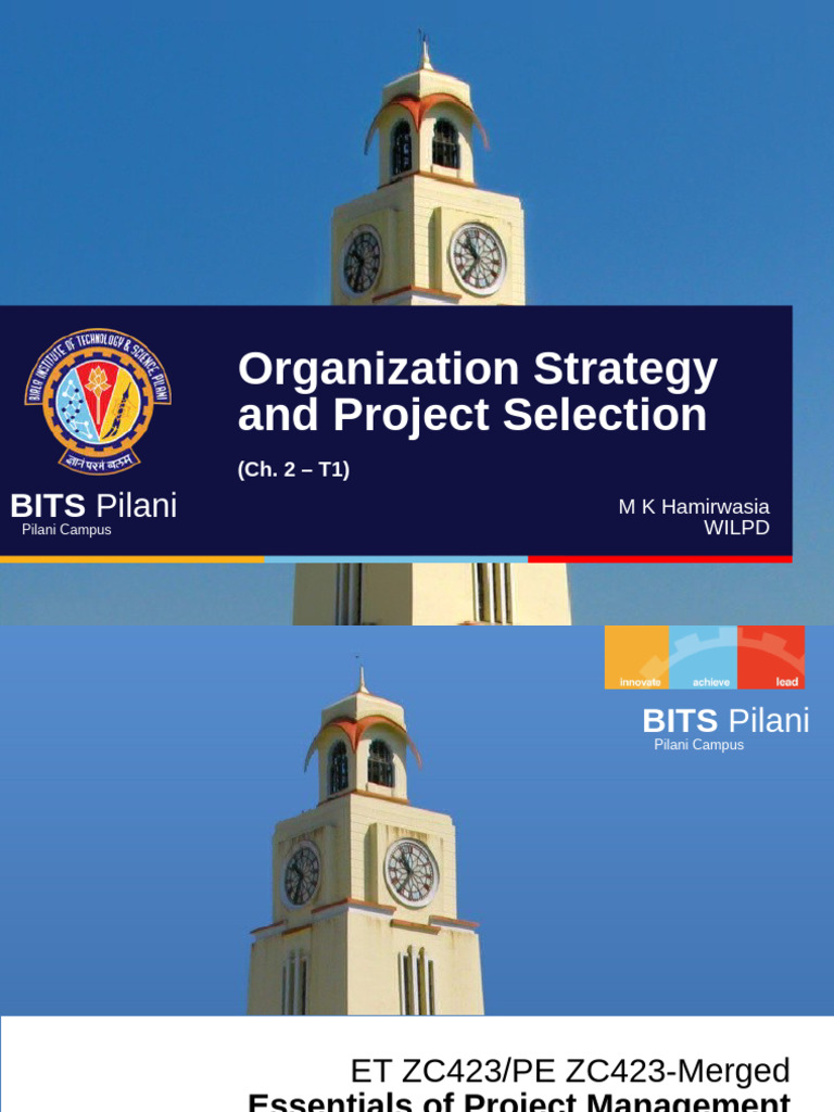 L5-Organization Strategy & Project Selection | PDF | Goal | Net Present ...