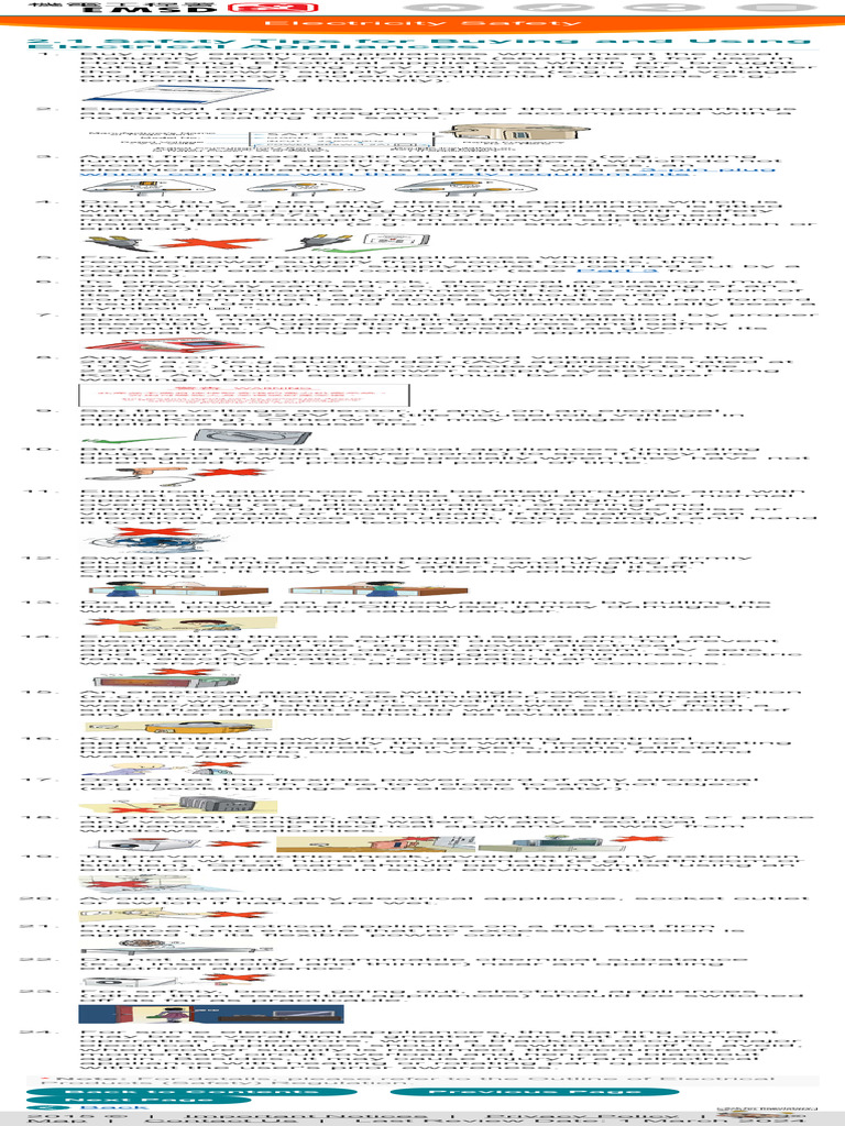 EMSD 2.1 Safety Tips For Buying and Using Electrical Appliances | PDF ...