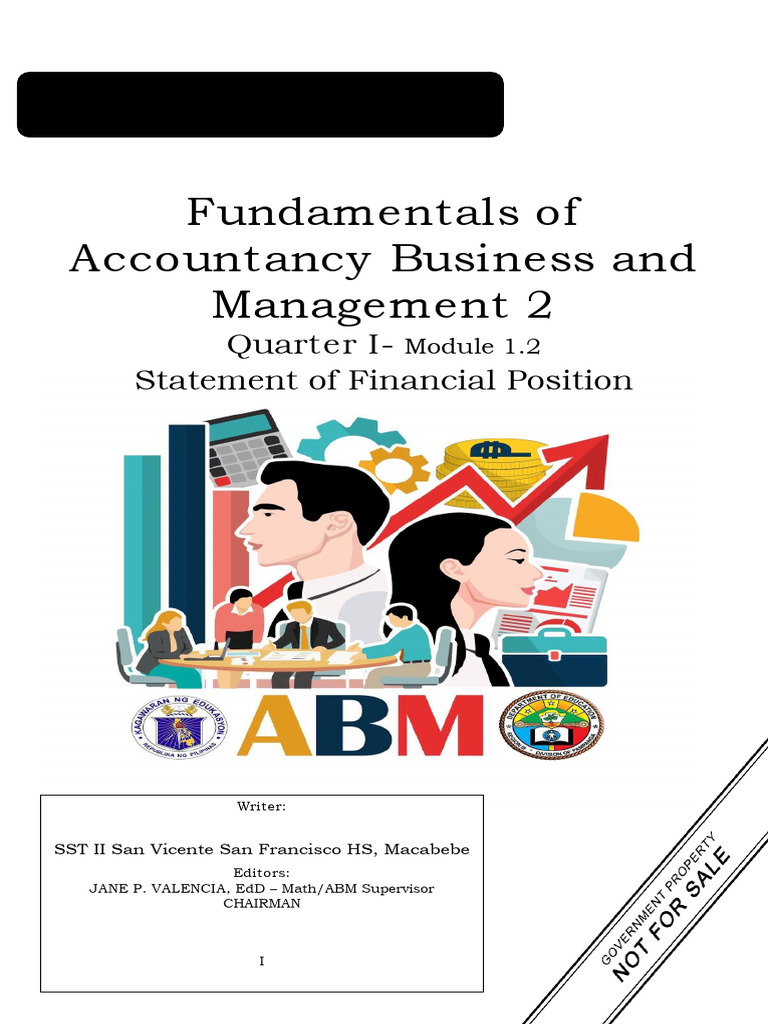 Grade 12 - Fundamentals of Accountancy - Module 1.2 | PDF | Balance ...