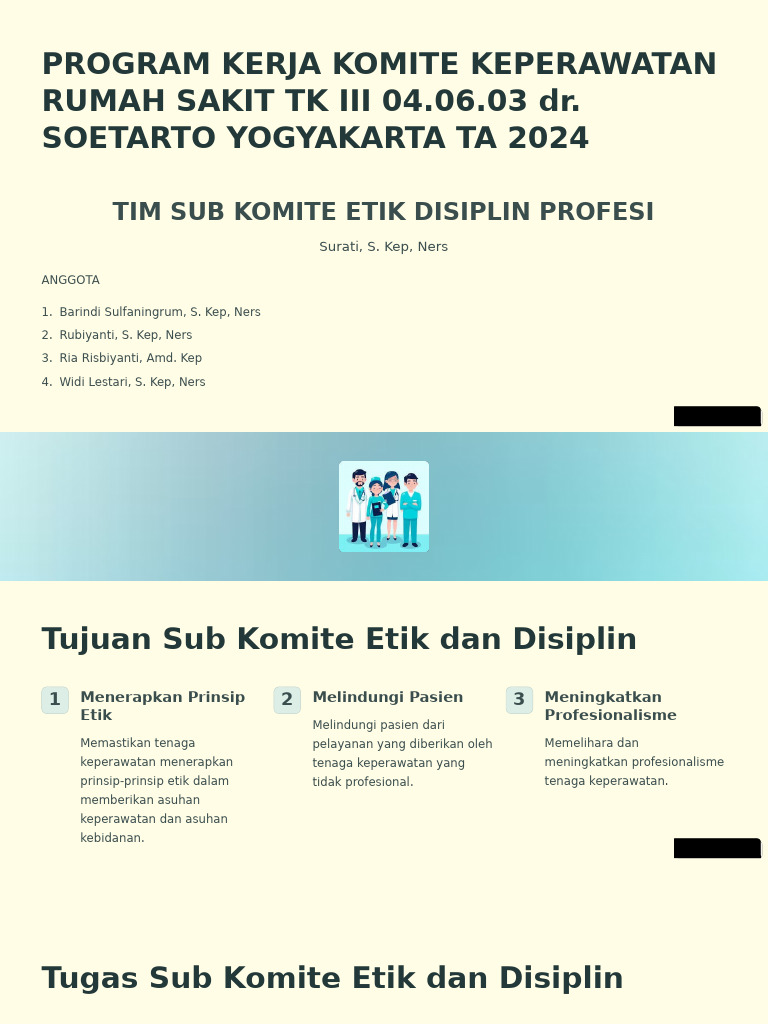 Tim Sub Komite Etik Disiplin Profesi | PDF