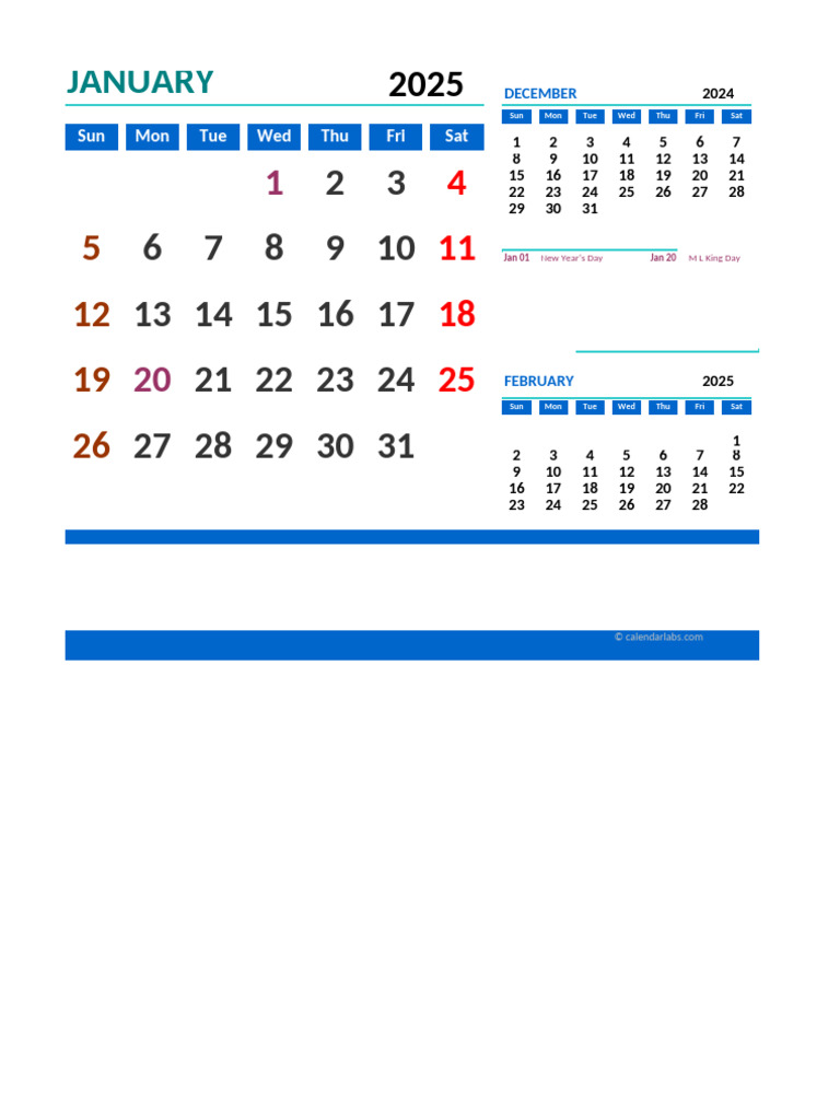 2025 Holiday Calendar in Excel | PDF | Observances | Holidays