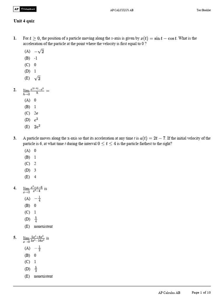 TB Unit4quiz 6765a6ffe40027.6765a7024fa4a4.10632685 | PDF | Derivative ...