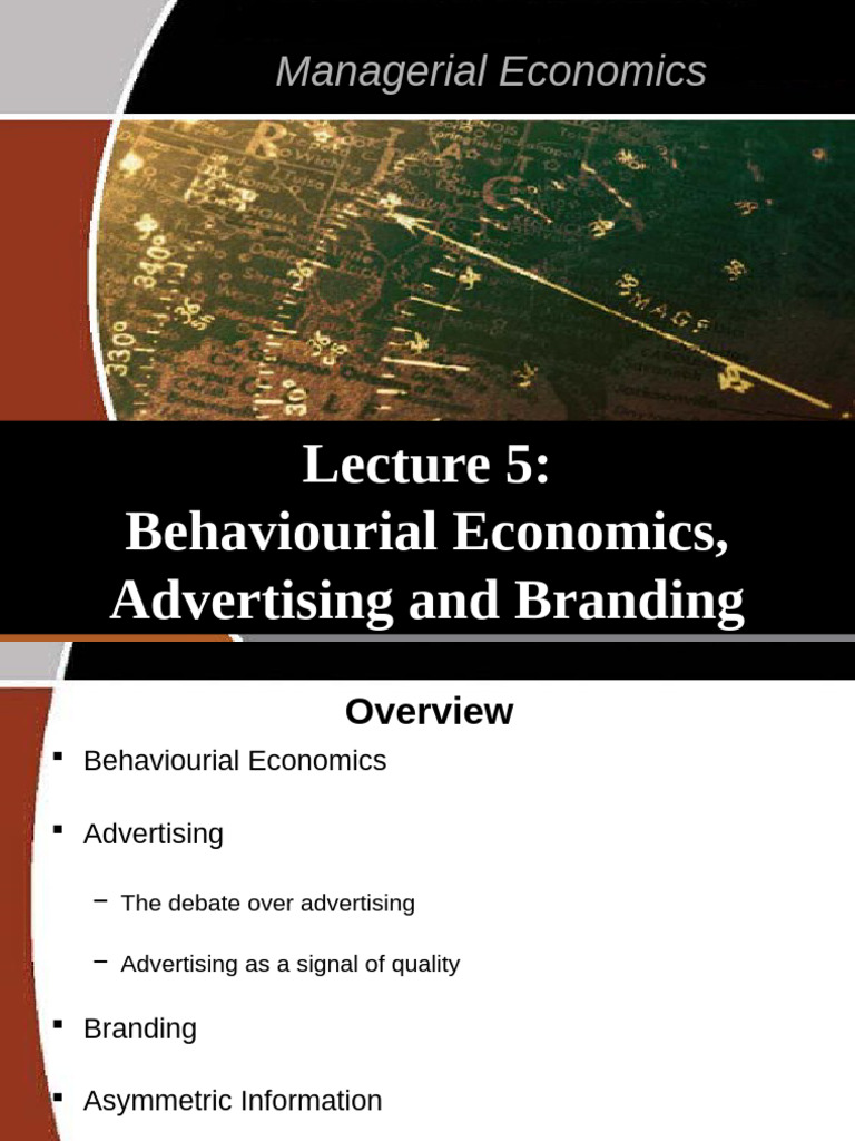Lecture 5 Behavorial Economics-1 | PDF | Moral Hazard | Behavioral ...