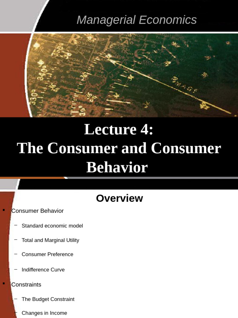Lecture 4 - Consumer Behaviour FINAL | PDF | Utility | Marketing
