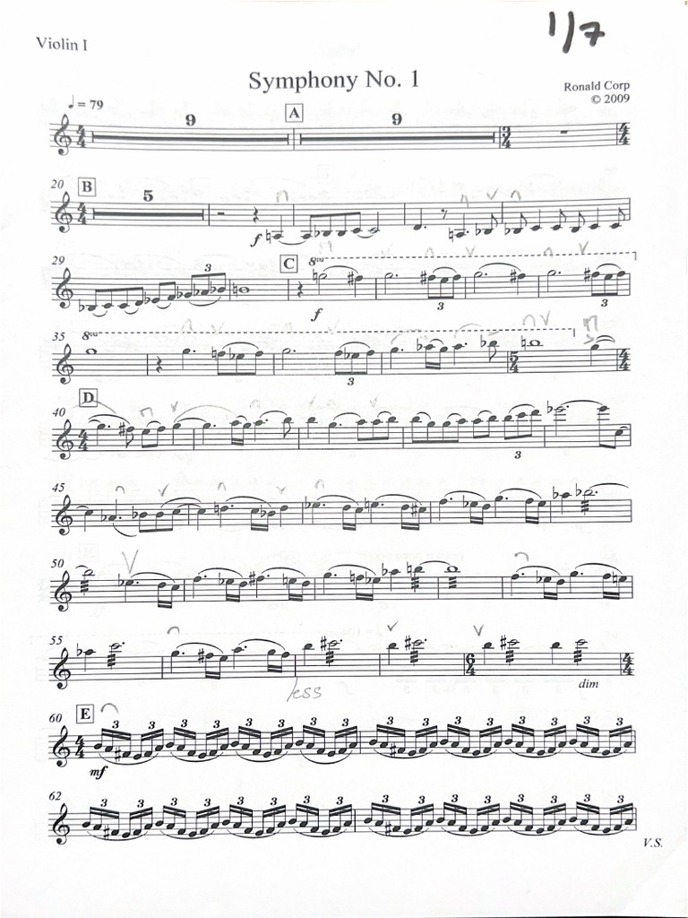 Violin 1 | PDF