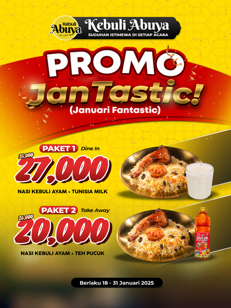 Simpang Baru, Payakumbuh Dll Promo Jantastic Kebuli Abuya | PDF