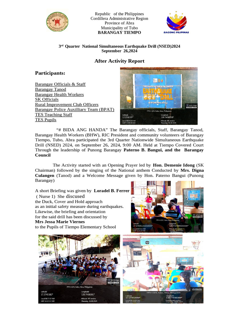 Nsed Post Act. Report 2024 | PDF