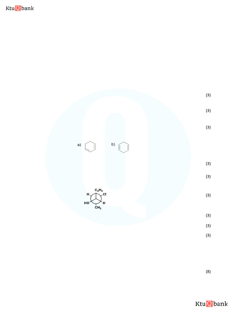 CYT100 - Engineering Chemistry - Ktu Qbank | PDF | Conformational Isomerism | Applied And ...
