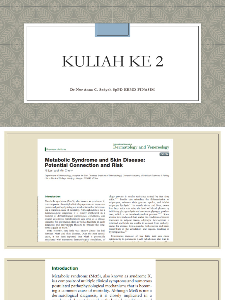 Hormonal Management in Human Skin Rejuvination II | PDF