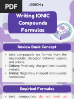 Solving and Writing Ionic Formulas | PDF | Ion | Chloride