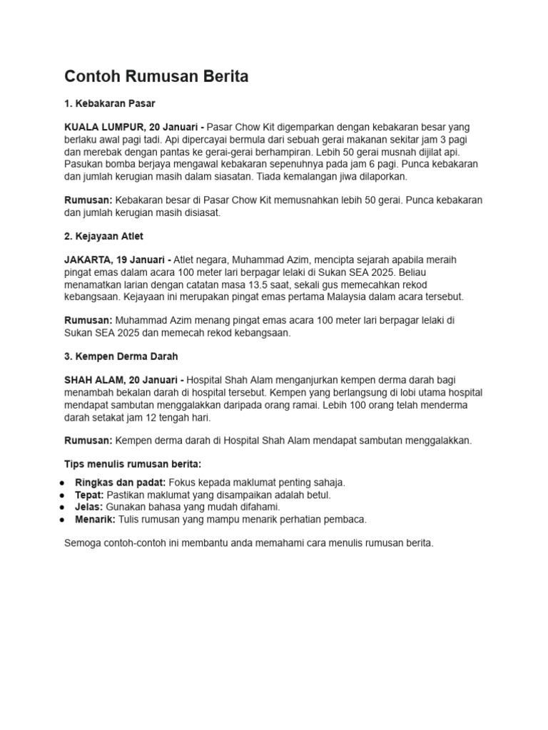 Contoh Rumusan | PDF