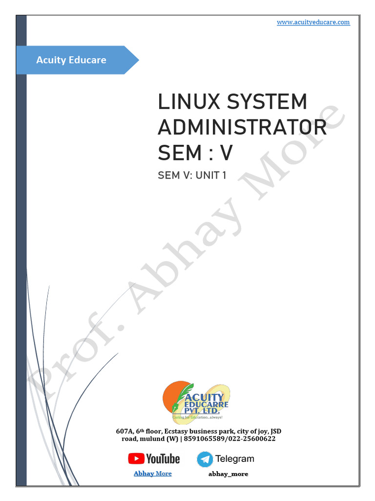 Linux Unit 1 | PDF | Computer File | Linux