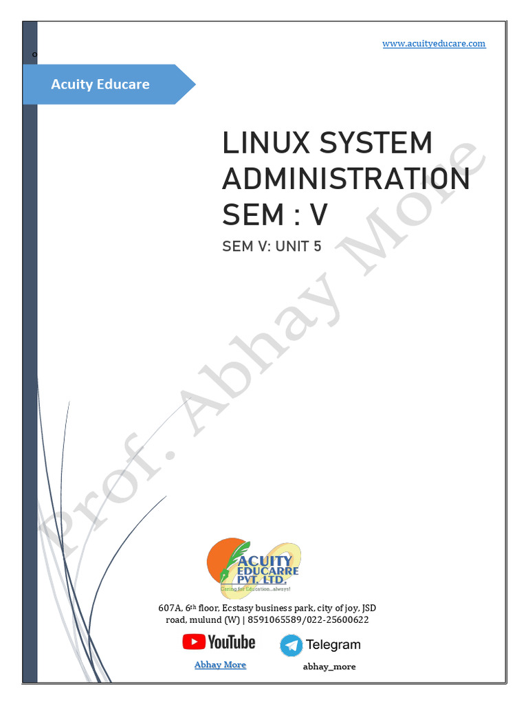 Linux Unit 5 | PDF | Computer Network | Computer Cluster