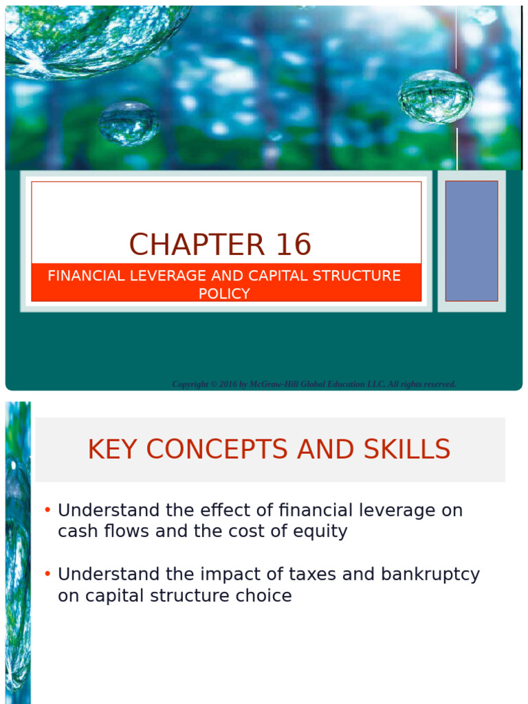 Finance | PDF | Capital Structure | Leverage (Finance)