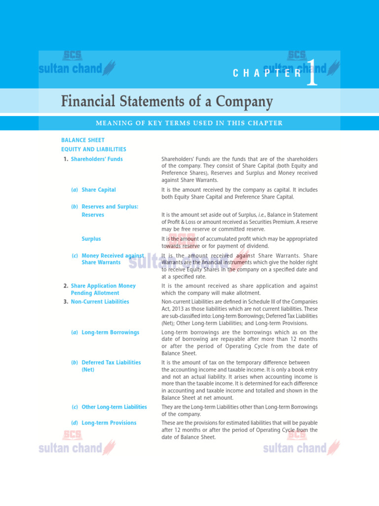 Financial Statement Class 12 2024 | PDF | Expense | Income Statement