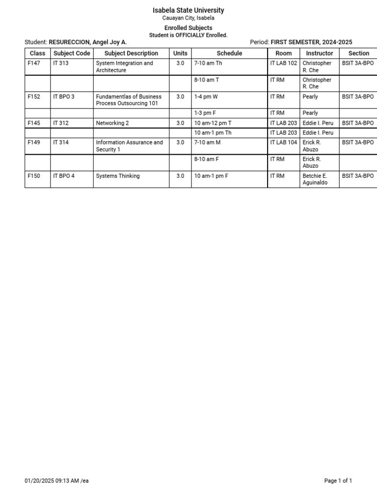 Sample Enrollment Template | PDF