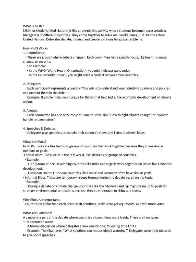 Mun | PDF | United Nations | International Relations