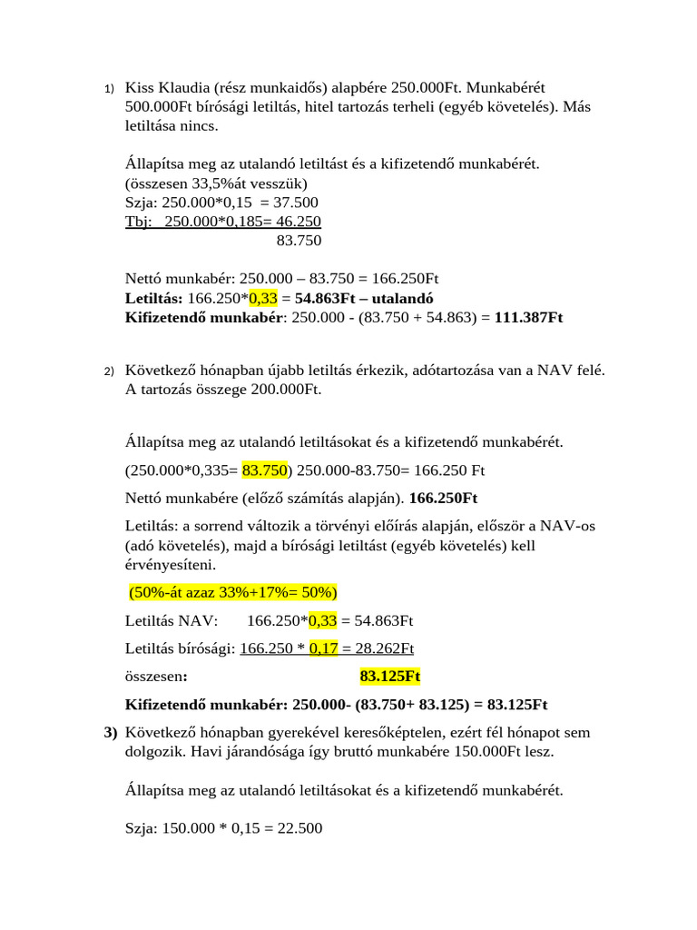 Letiltás Példa | PDF