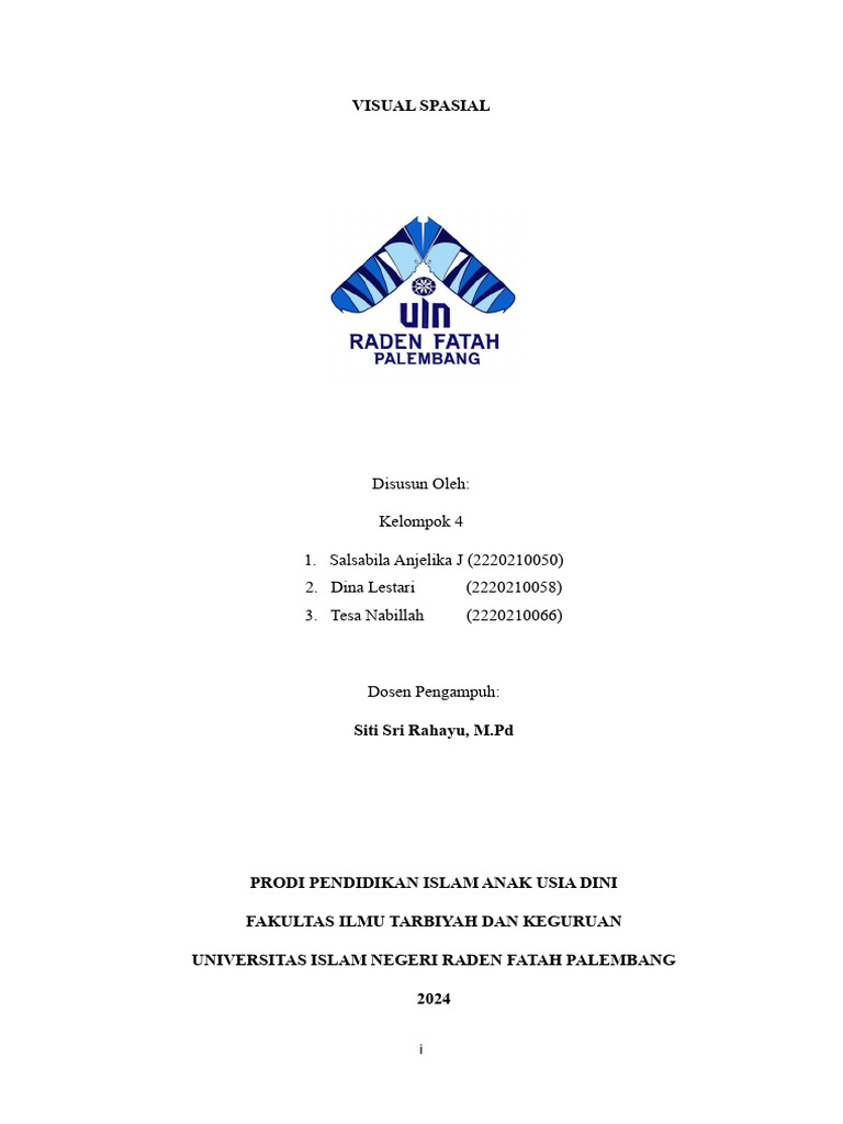 Visual Spasial Kelompok 4 | PDF