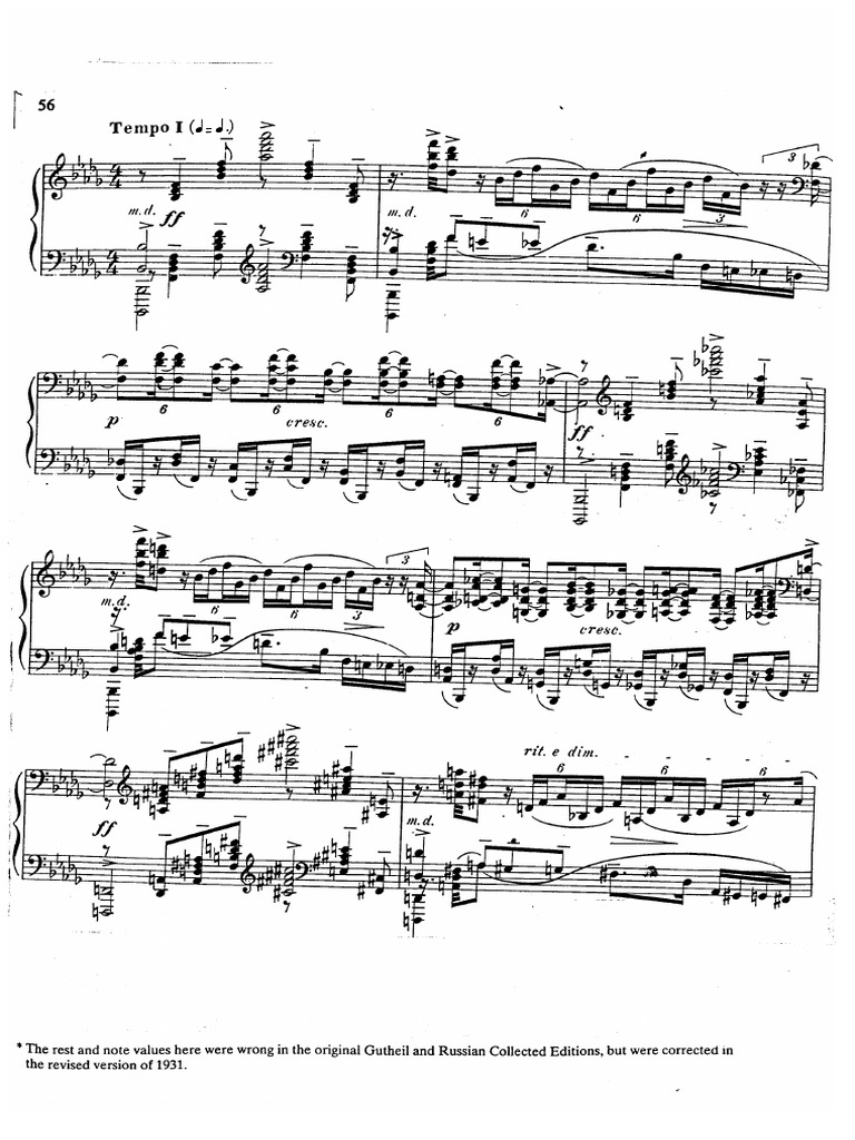 Horowitz Rachmaninoff Sonata2 2 | PDF