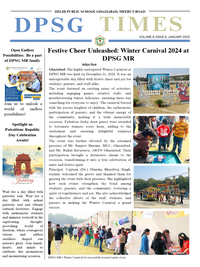 DPSG MR Winter Carnival 2024 Highlights | PDF | Teachers | Learning