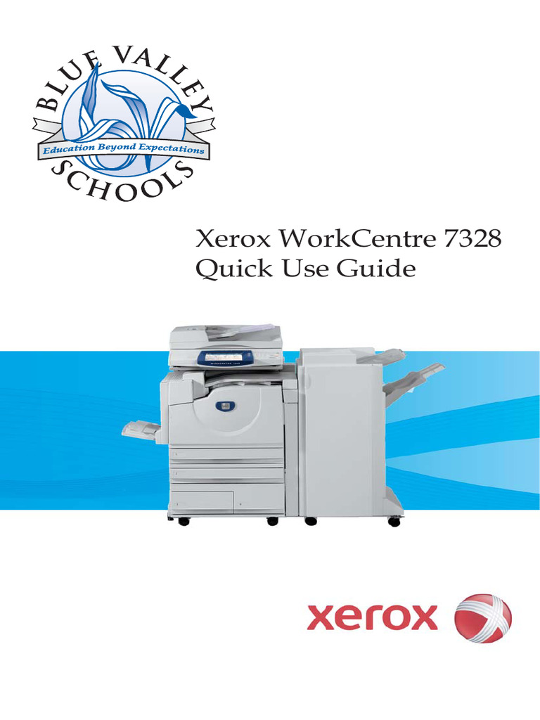 Xerox WorkCentre 7328 Quick Use Guide | PDF | Fax | Login