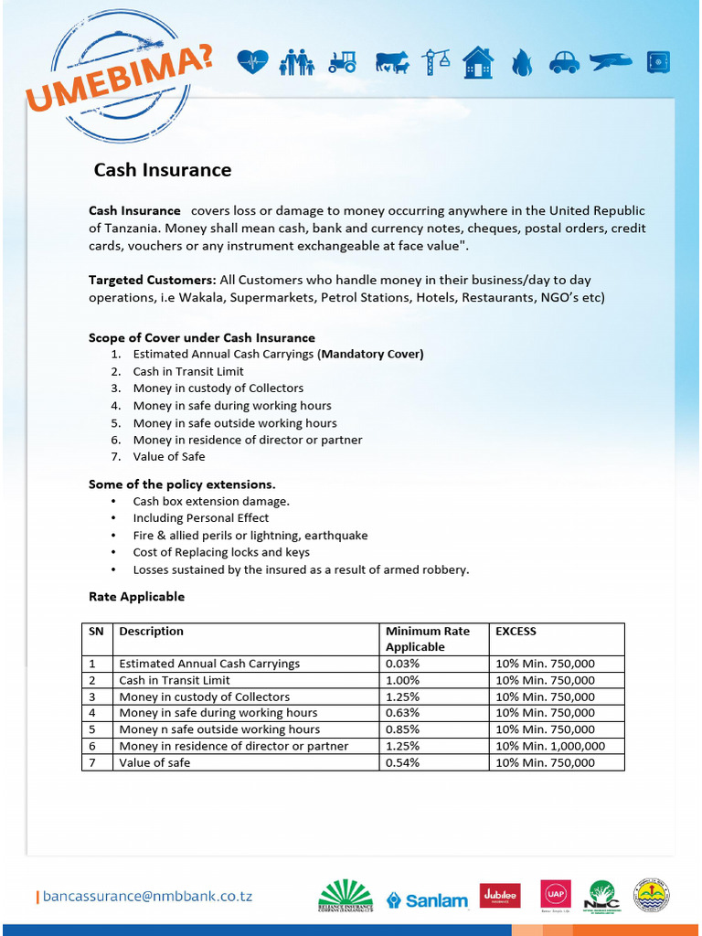 Cash Insurance Product Awareness.. | PDF | Insurance | Money