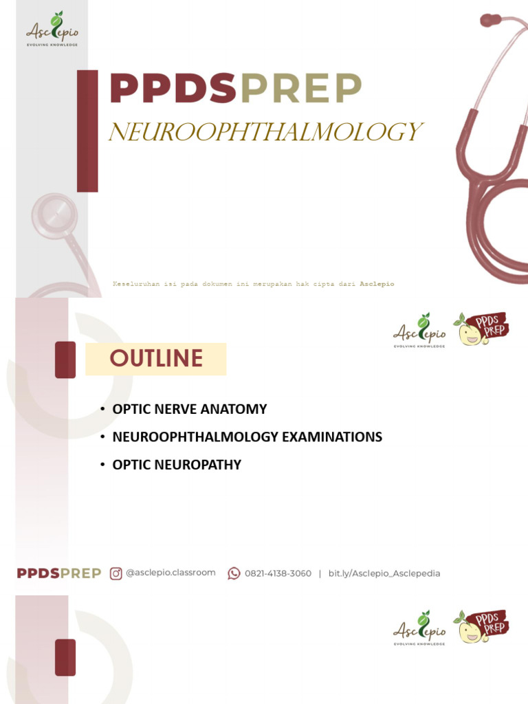 Neuro-Ophthalmology Overview and Exam Guide | PDF | Medical Specialties ...