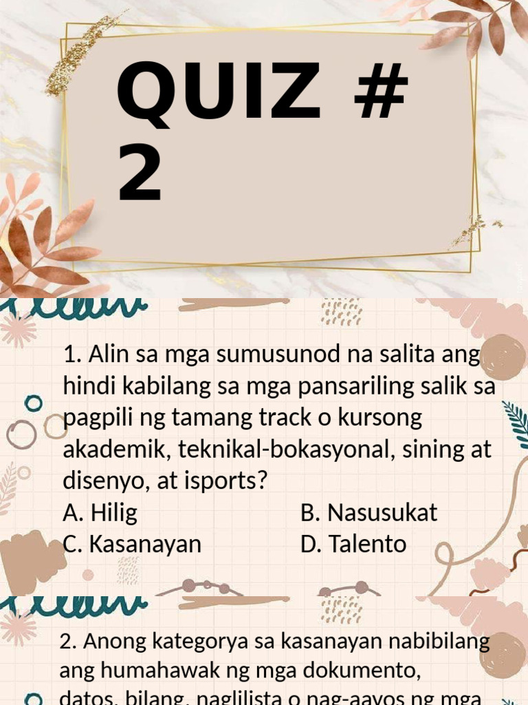 ESP-9-Q4-QUIZ-2 3 | PDF