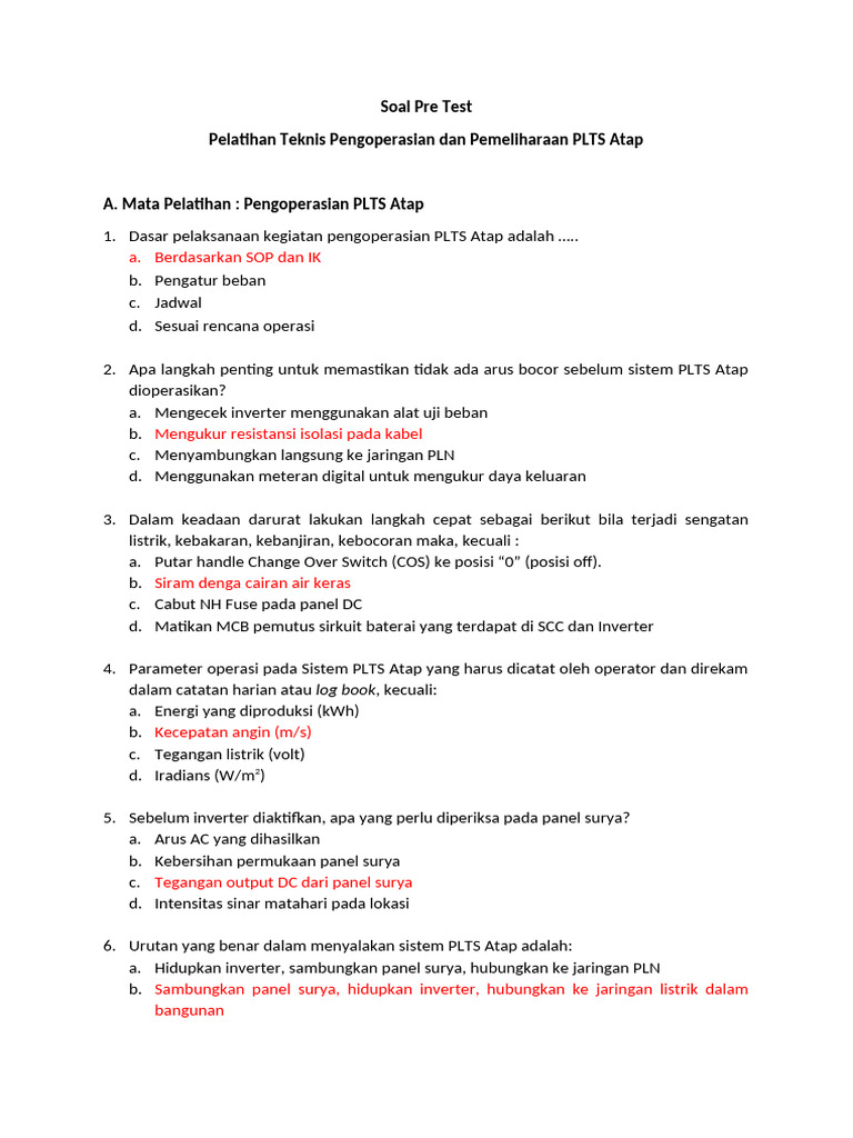Perawatan Efektif PLTS Atap dan Keamanan | PDF