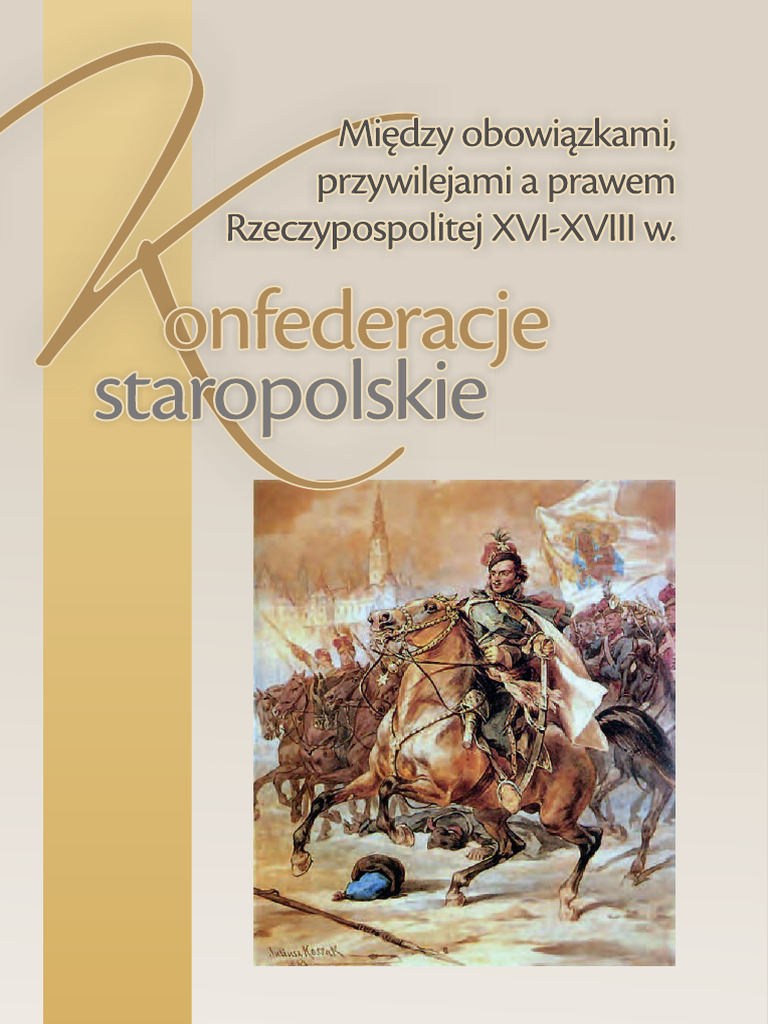 Konfederacje Sejmowe w Epoce Stanislawow | PDF