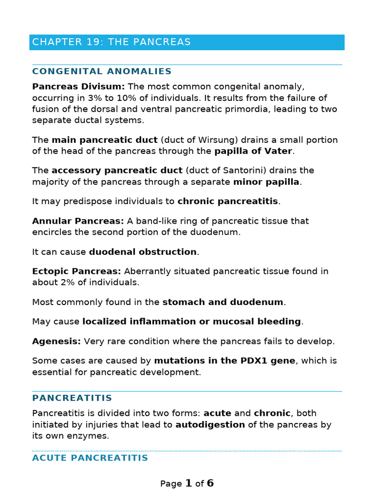 Pancreas | PDF | Pancreas | Pancreatic Cancer