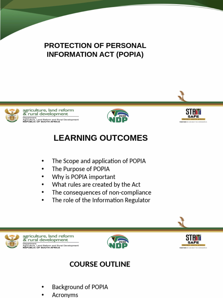 Overview of South Africa's POPIA Act | PDF | Computer Security | Security