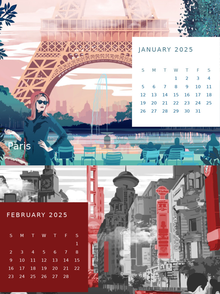 2025 Global City Calendar | PDF