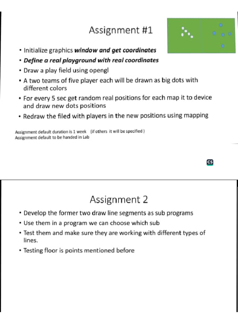 Assignments Computer Graphics | PDF