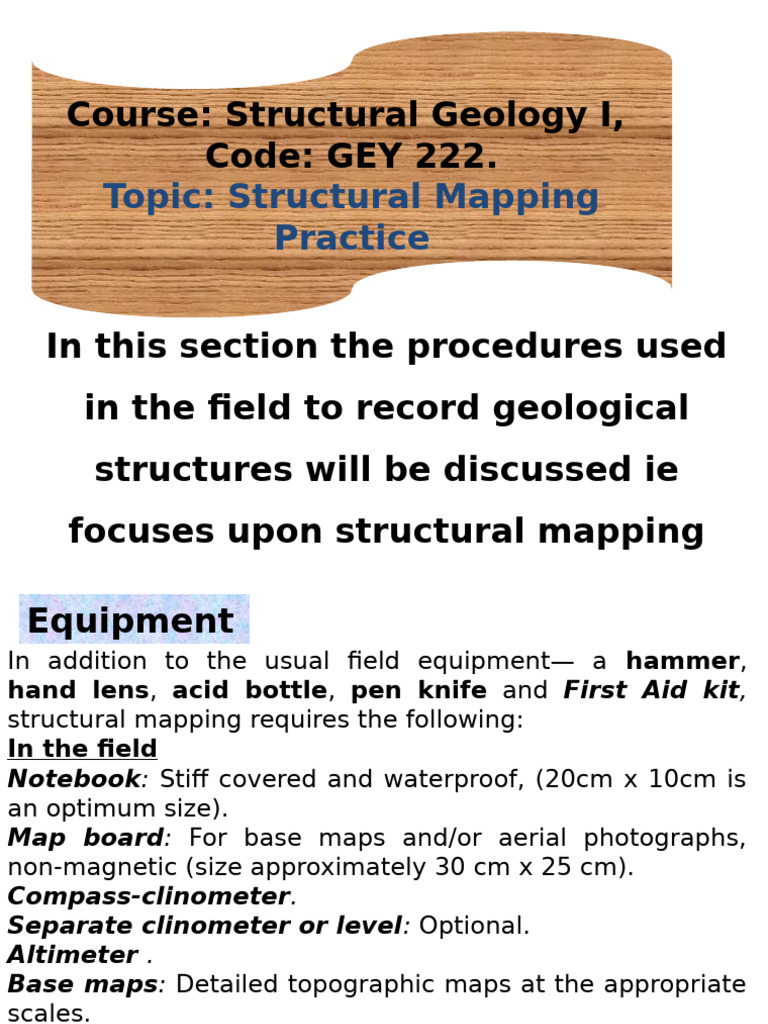 222 Structural Mapping Practice | PDF