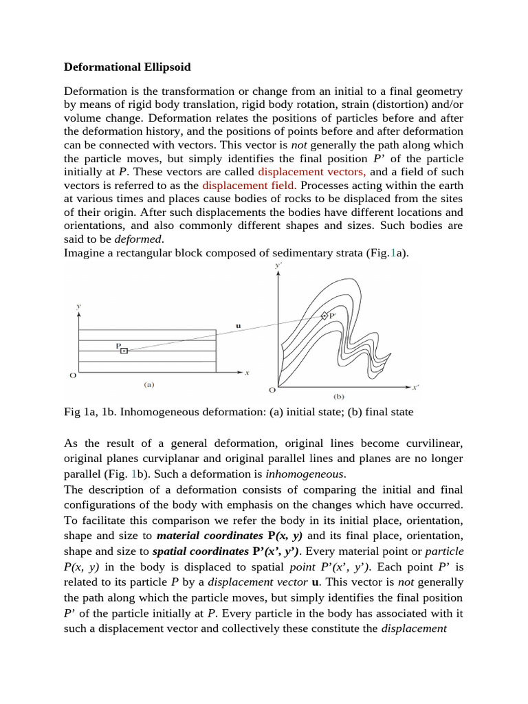 Deformational Ellipsoid | PDF | Stress (Mechanics) | Mechanics