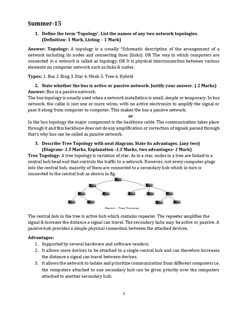 Networking Topologies & Components | PDF | Network Topology | Computer Network