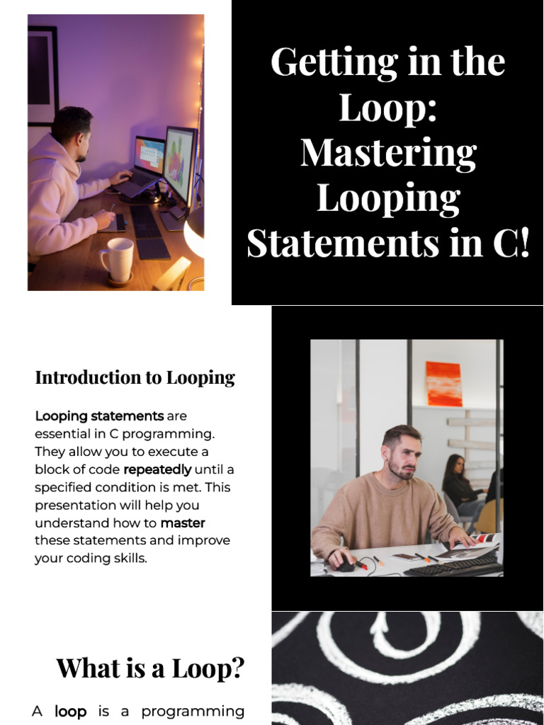 Wepik Getting in The Loop Mastering Looping Statements in C 20241119131206JTwF | PDF