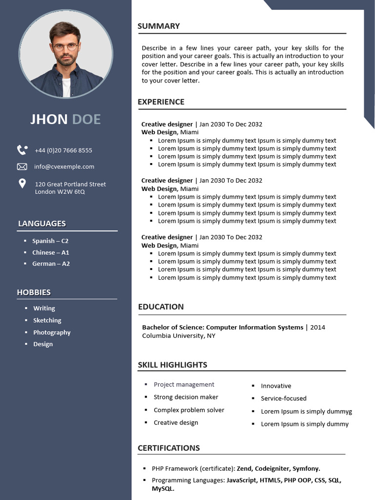 Bestfreecv.com Cv3 a4 | PDF | Computing | Software Engineering