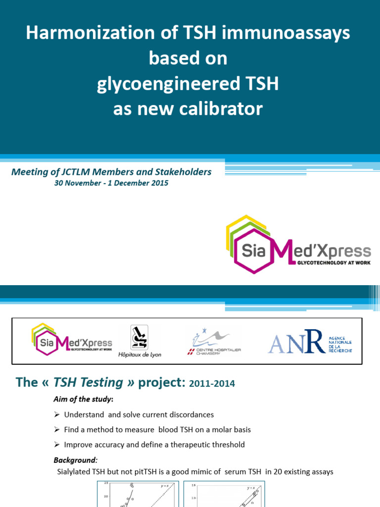 Harmonizing TSH Immunoassays with rgTSH | PDF | Thyroid Stimulating ...