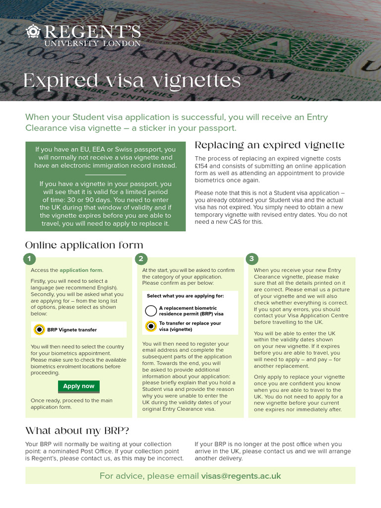Replace Expired Student Visa Vignette | PDF | Travel Visa | Passport