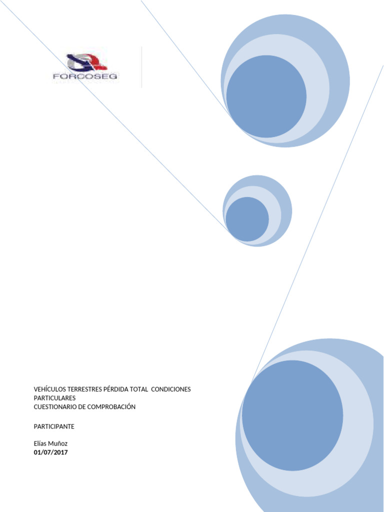 10 4 Veh Terr Pérd Total Cuest Part | PDF | Seguro | Póliza de seguros