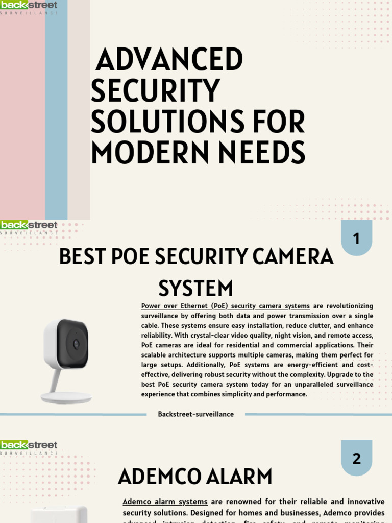 Advanced Security Solutions For Modern Needs | PDF | Coaxial Cable ...