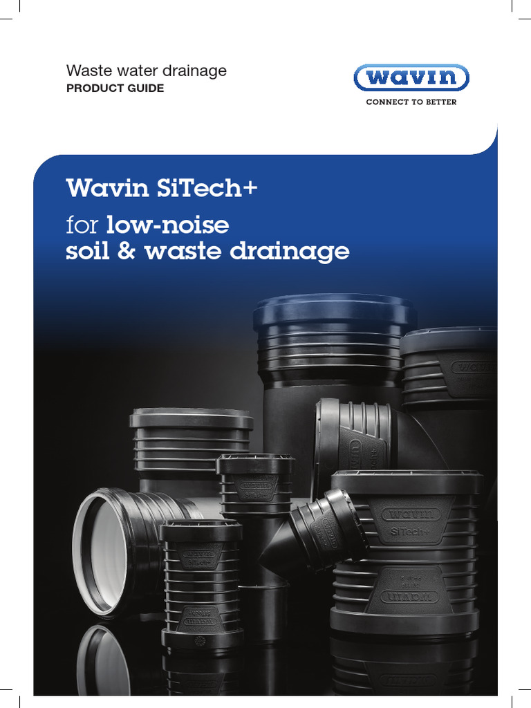 Wavin SiTech+ Low-Noise Drainage Guide | PDF | Pipe (Fluid Conveyance ...