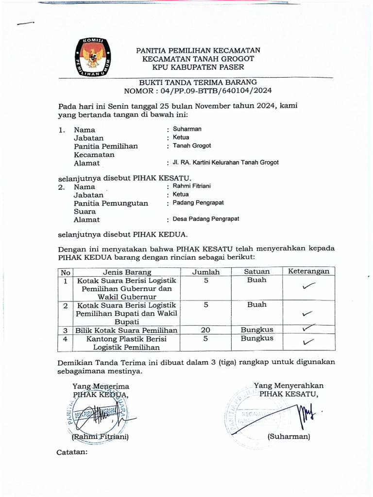 BTTB Padang Pengrapat | PDF