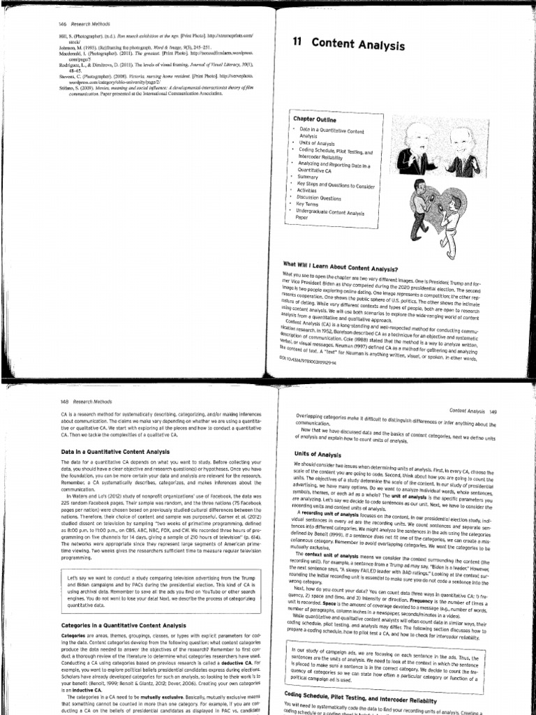 Chapter 11, Content Analysis | PDF