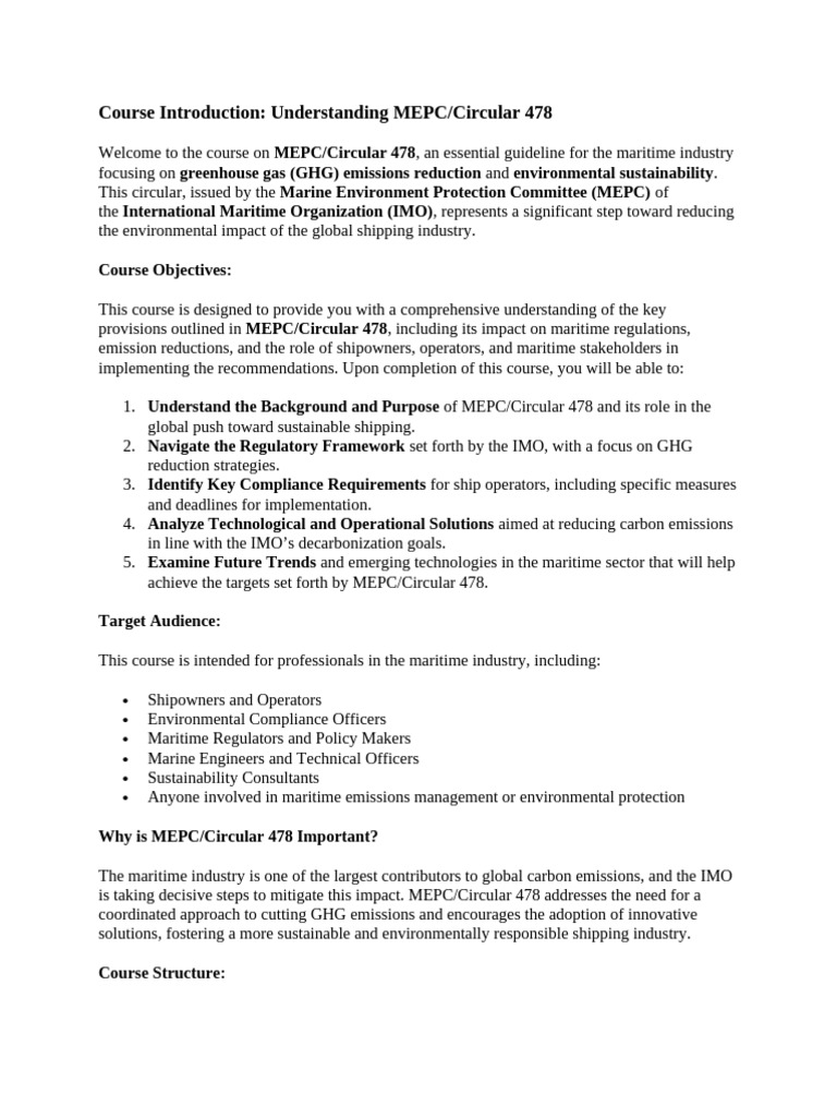 MEPC | PDF | Sustainability | Climate Change Mitigation