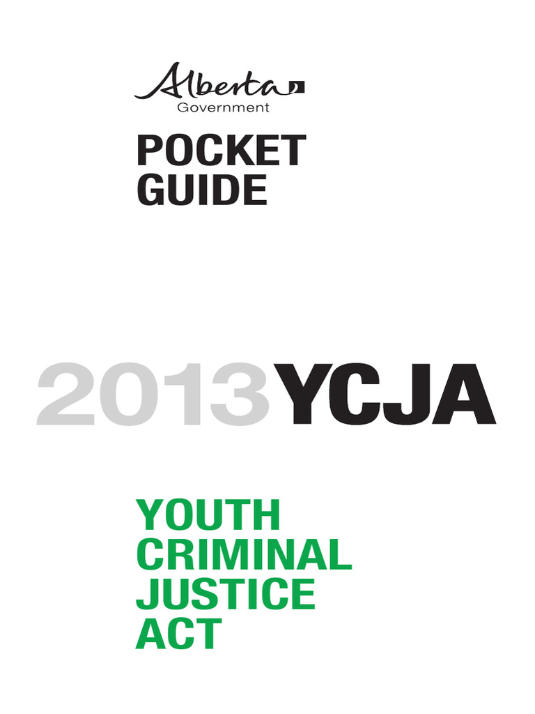youth-criminal-justice-act-pocket-guide- sổ tay luật Canada | PDF ...