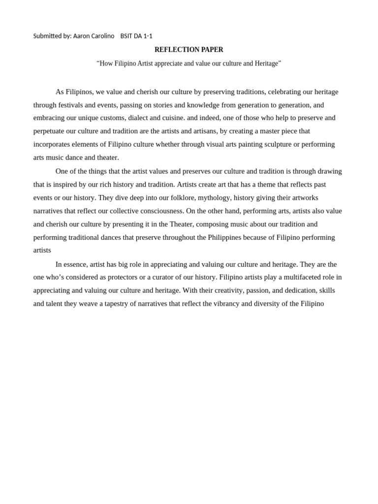 Filipino Artists: Guardians of Culture | PDF | Traditions | Cultural ...